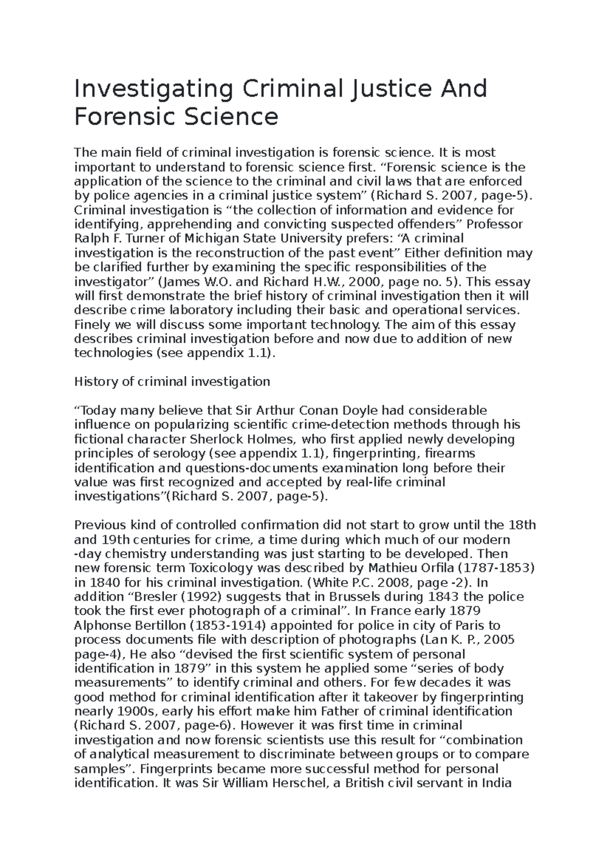 Investigating Criminal Justice And Forensic Science - It is most ...