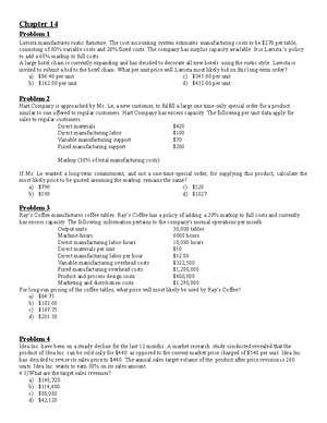 Chapter 4 Practice Problems - Chapter 4 Part 2 Overview Write-off to ...