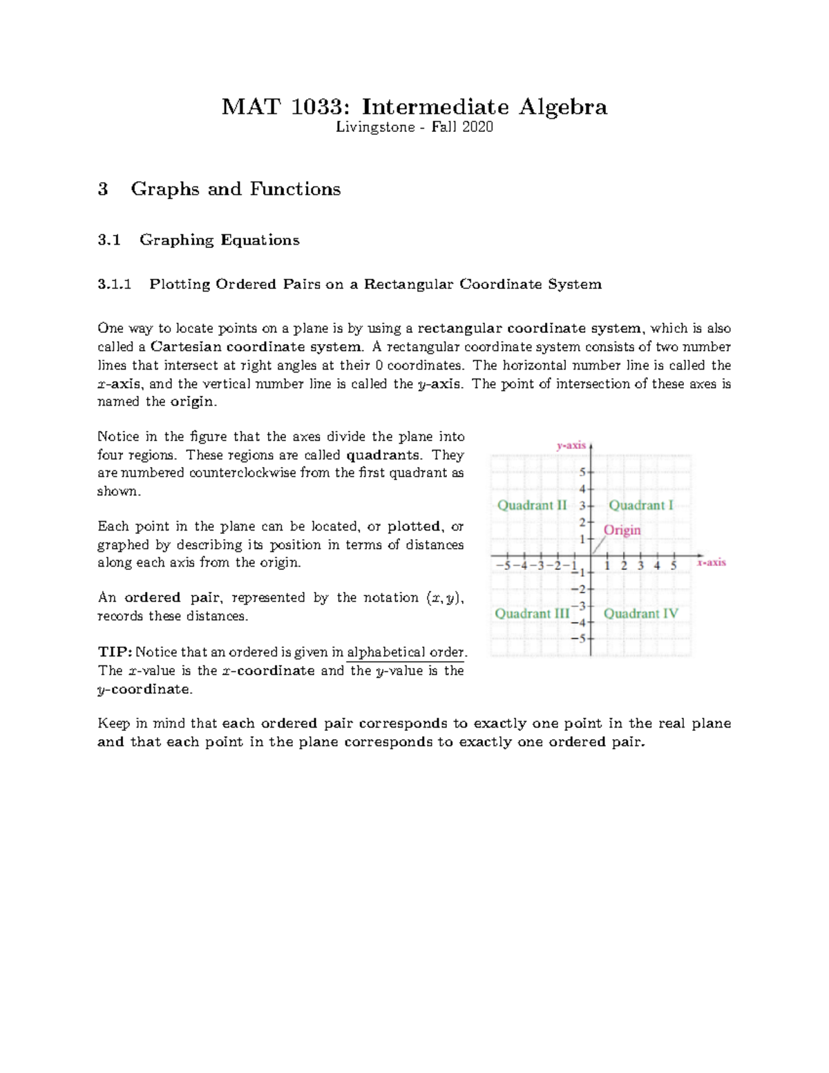 Graphing Equations Includes Practice Questions And Rules On How To Solve Mat 1033 