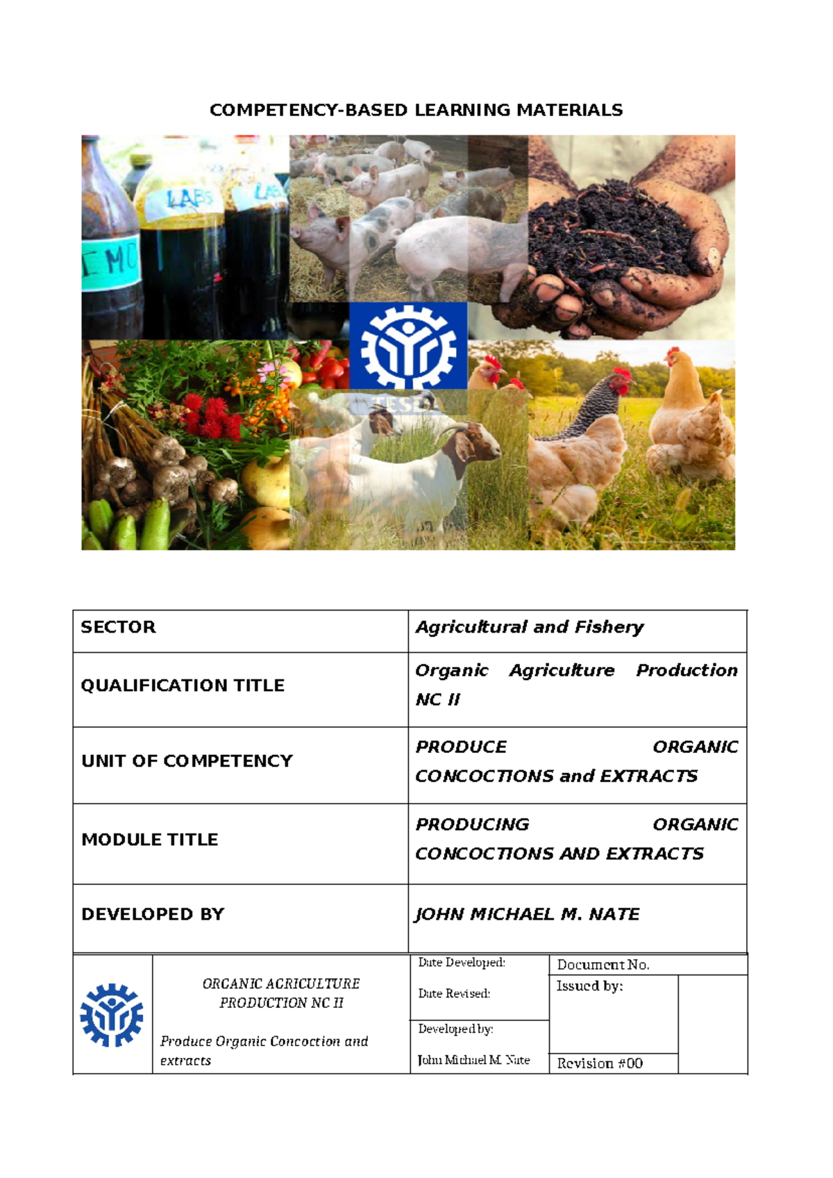 Cblm - concoctions LO2 - COMPETENCY-BASED LEARNING MATERIALS SECTOR Agricultural and Fishery ...