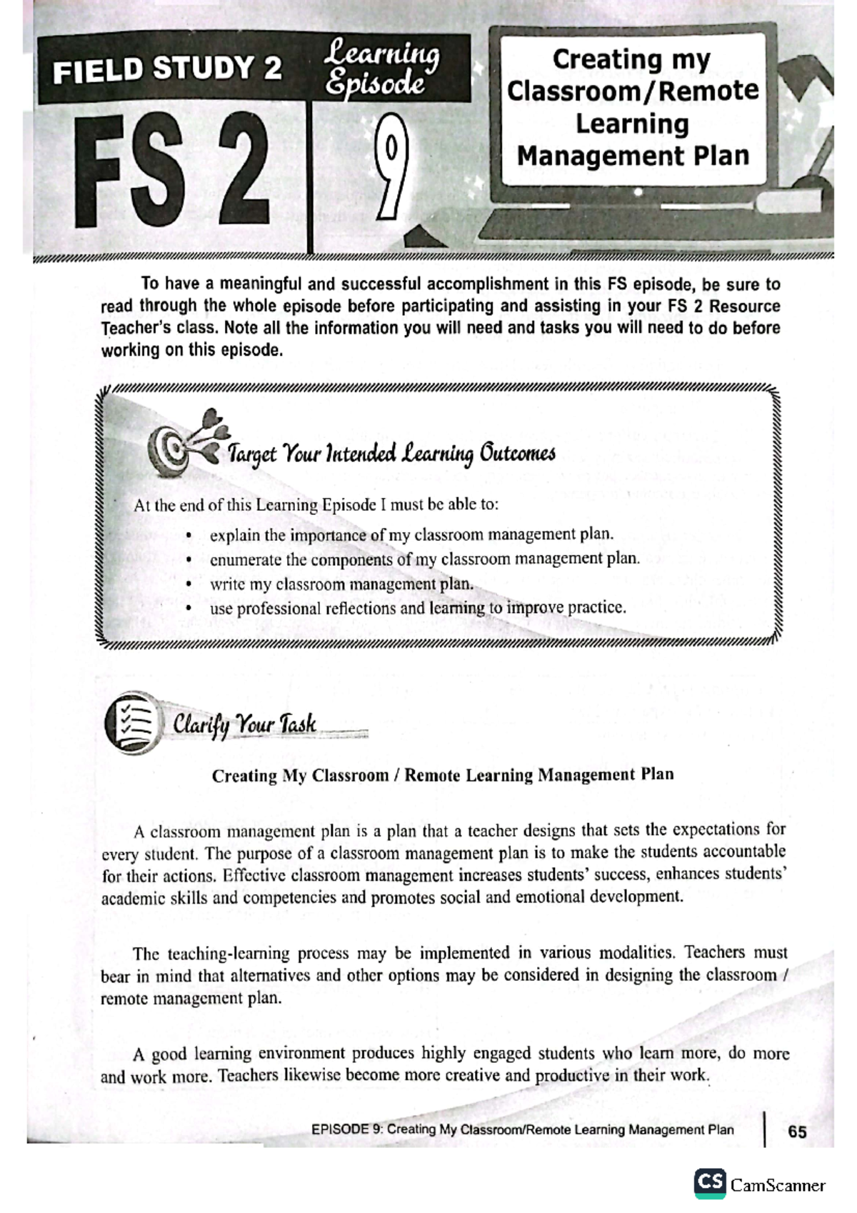 FS 2 L.E 9 ( Basaca, Micah E) - FIELD STUDY 2 Learning Creating my Episode Learning FS2 ...