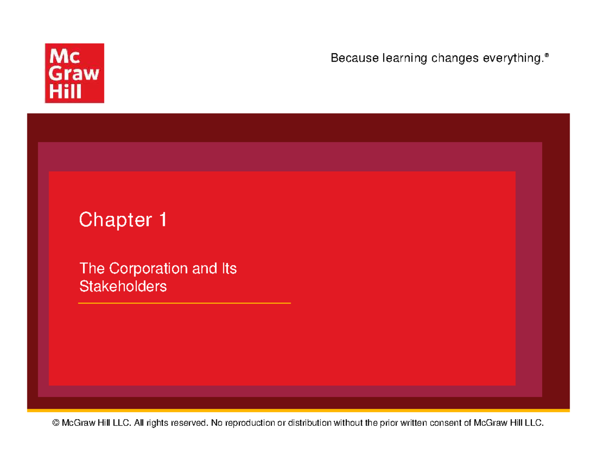 Lawrence 17e Ch01 - ####### Because learning changes everything ...