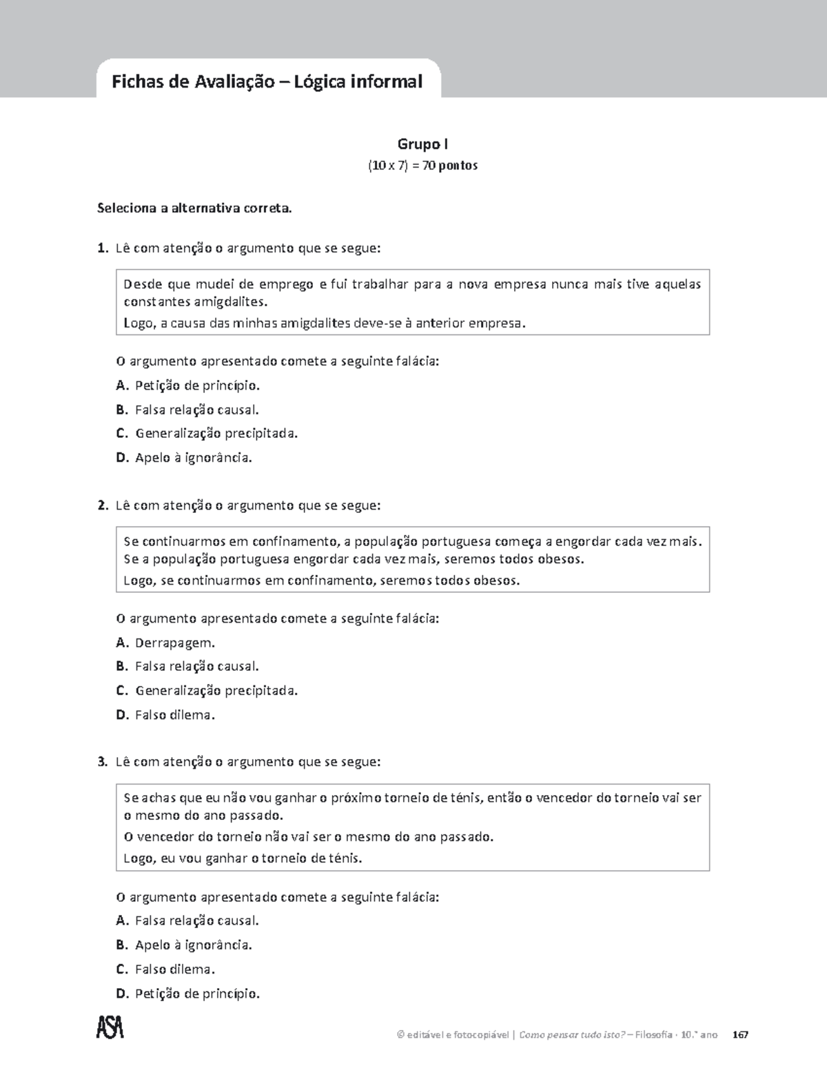 168 PDFsam Dossiê do Professor - © editável e fotocopiável | Como pensar tudo - Studocu