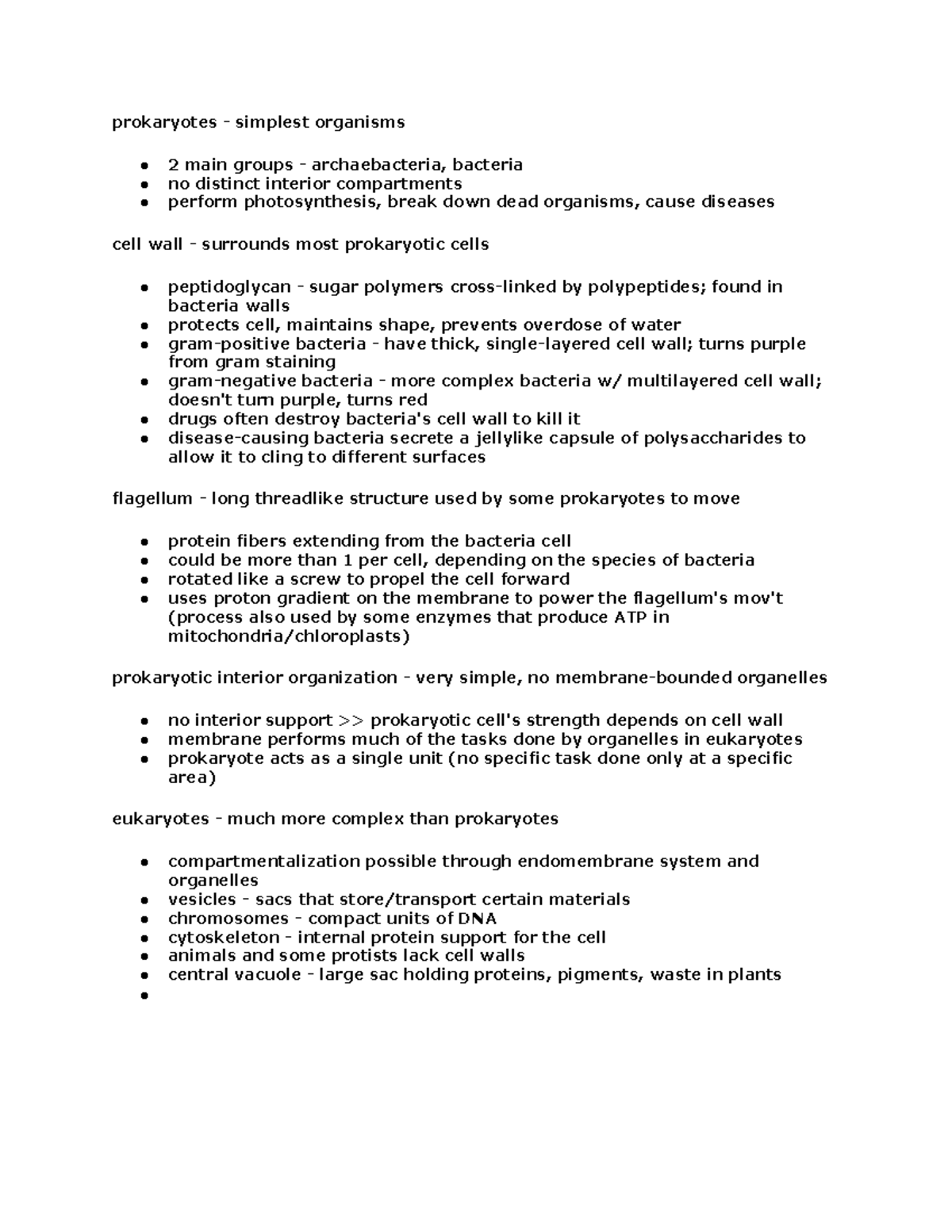 Prokaryotic Vs Eukaryotic Cells Prokaryotes Simplest Organisms 2 Main Groups