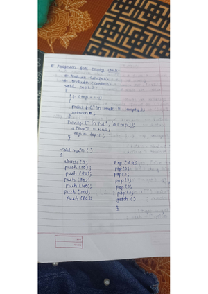 Unit 2 - Data Structure - www - Program : B Subject Name: Data ...