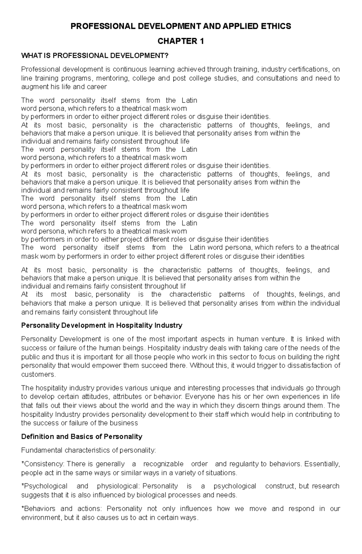 Chapter 1 Applied Ethics - PROFESSIONAL DEVELOPMENT AND APPLIED ETHICS ...