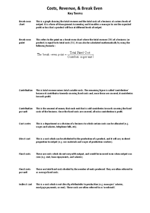 Business section 2 notes - Cambridge Alevel Business - Studocu