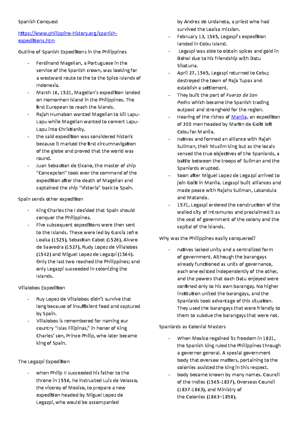 Spanish Conquest - Spanish Conquest philippine-history/spanish ...