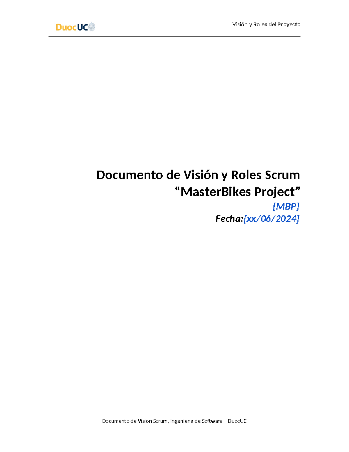 Documento de vision y roles scrum - Documento de Visión y Roles Scrum ...