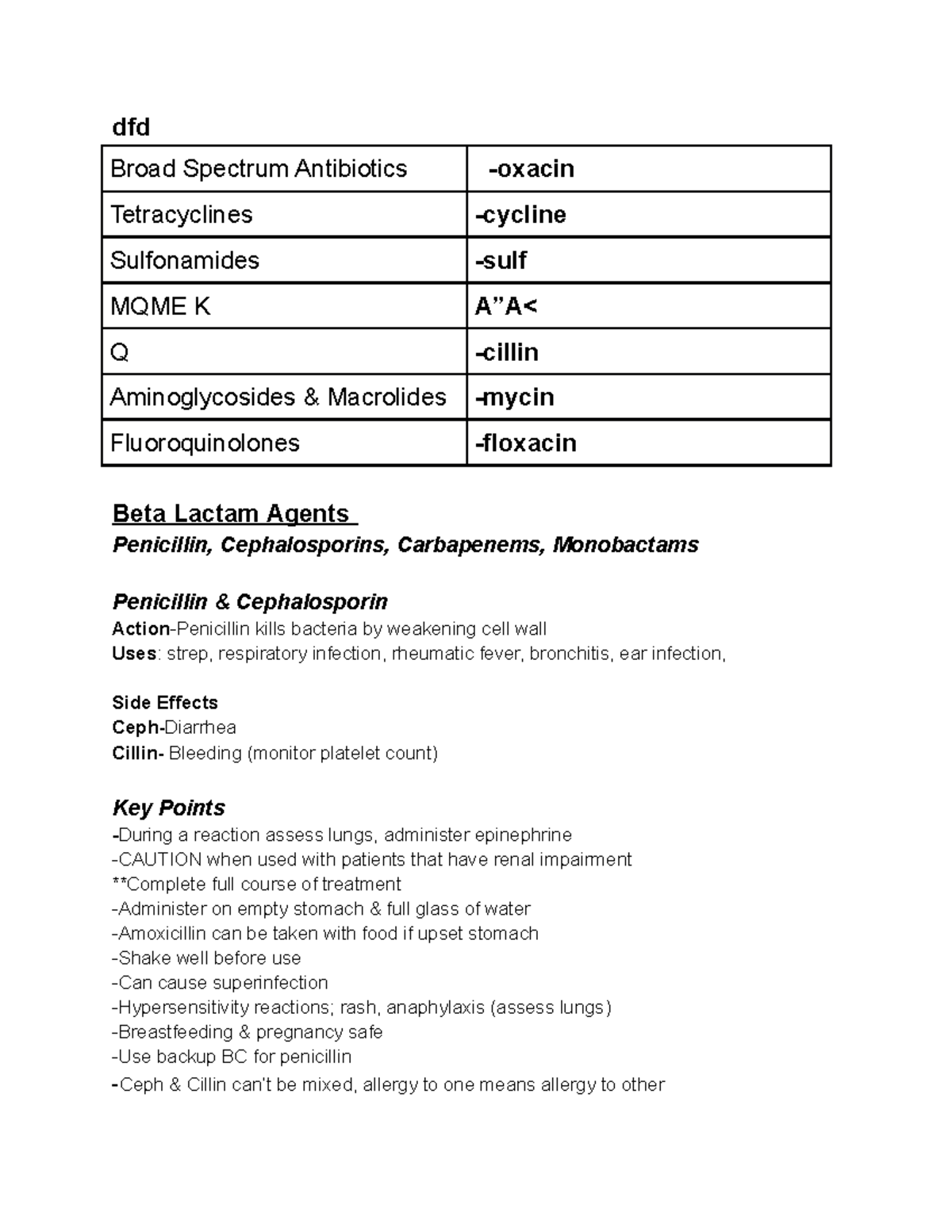 Broad Spectrum Antibiotics and Their Uses - Studocu