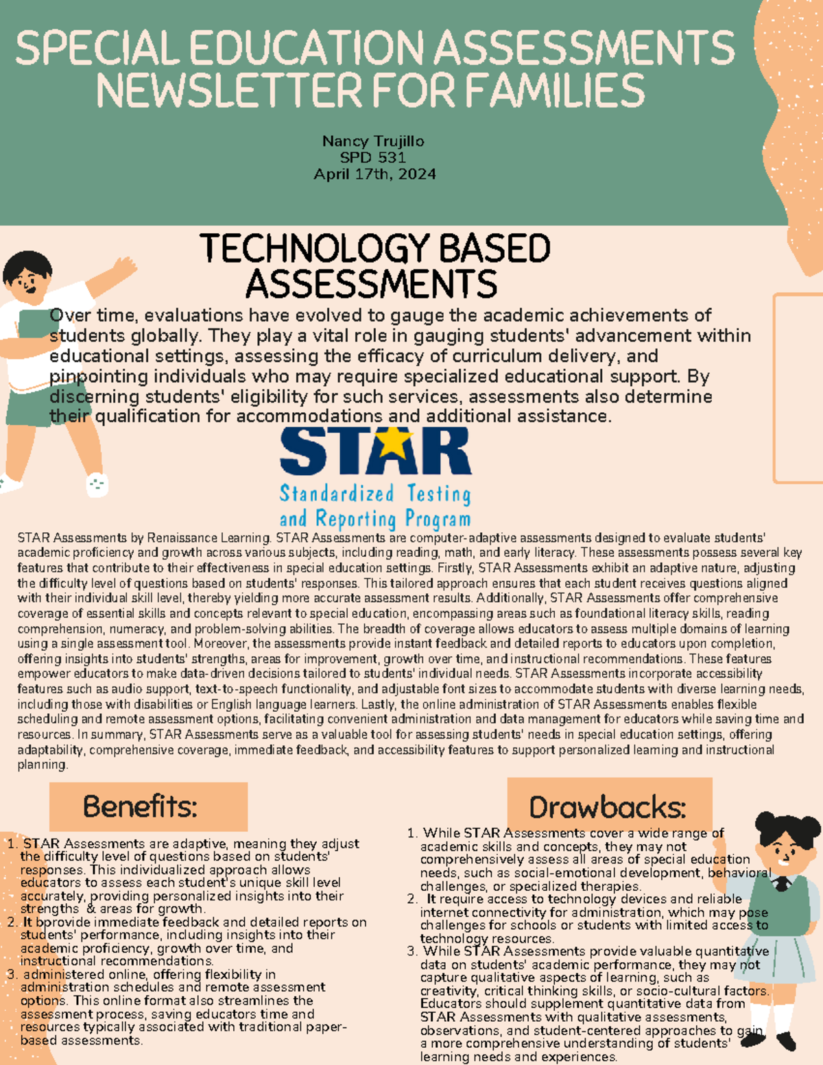 Special Education Assessments Newsletter - TECHNOLOGY BASED ASSESSMENTS ...