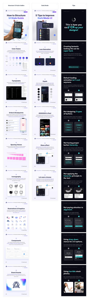 Colors Icons Buttons Tips Uiux Tips And Notes Color Tips Card Tips