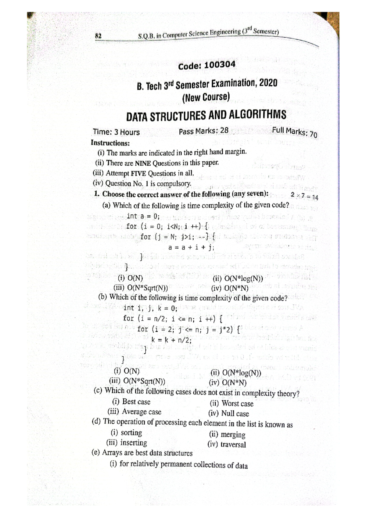 Ds A pyq - this is dsa pyq - public administration - Studocu