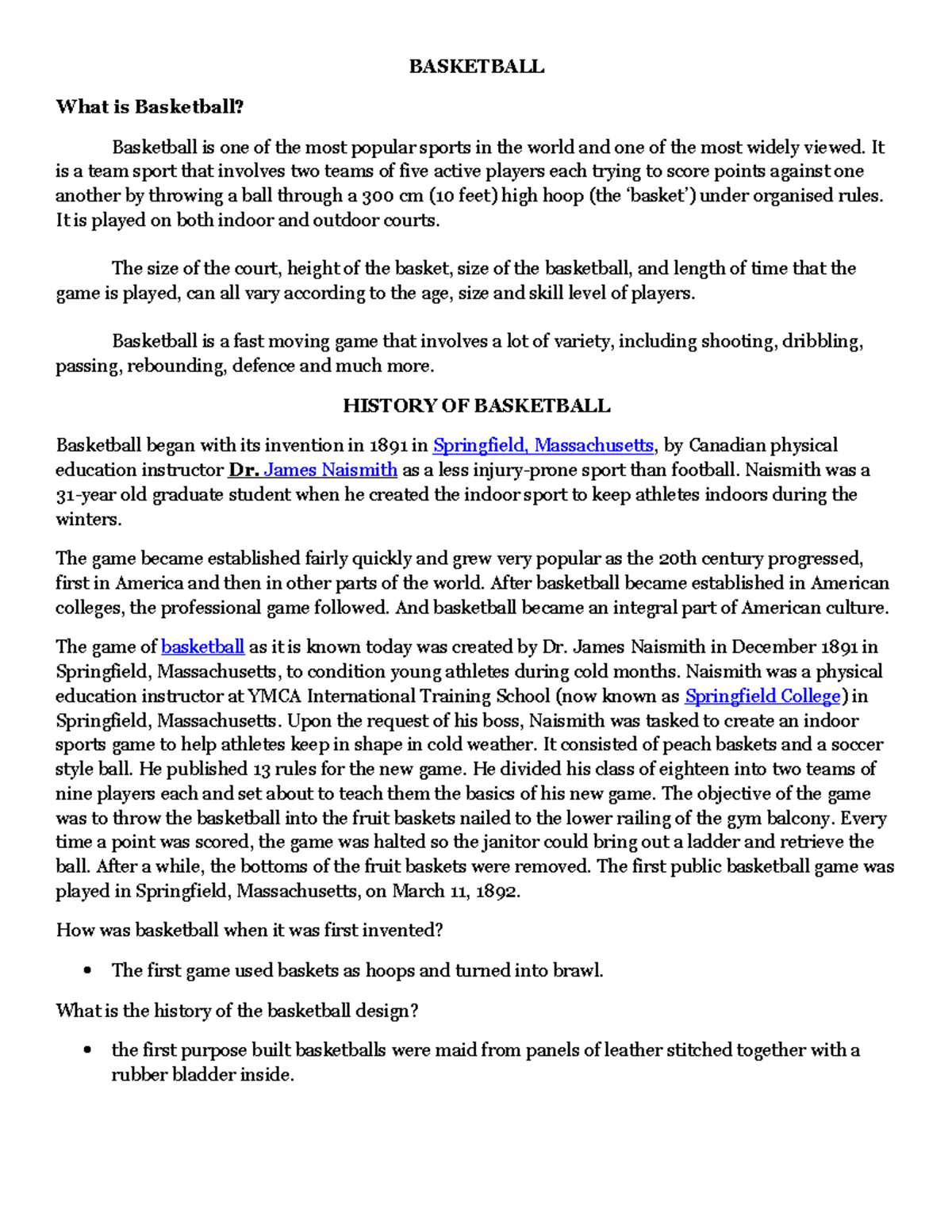 Basketball-handouts - Its like a reviewer about basketball - BASKETBALL ...