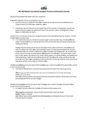 HIS100 - SNHU - Perspectives in History - Studocu