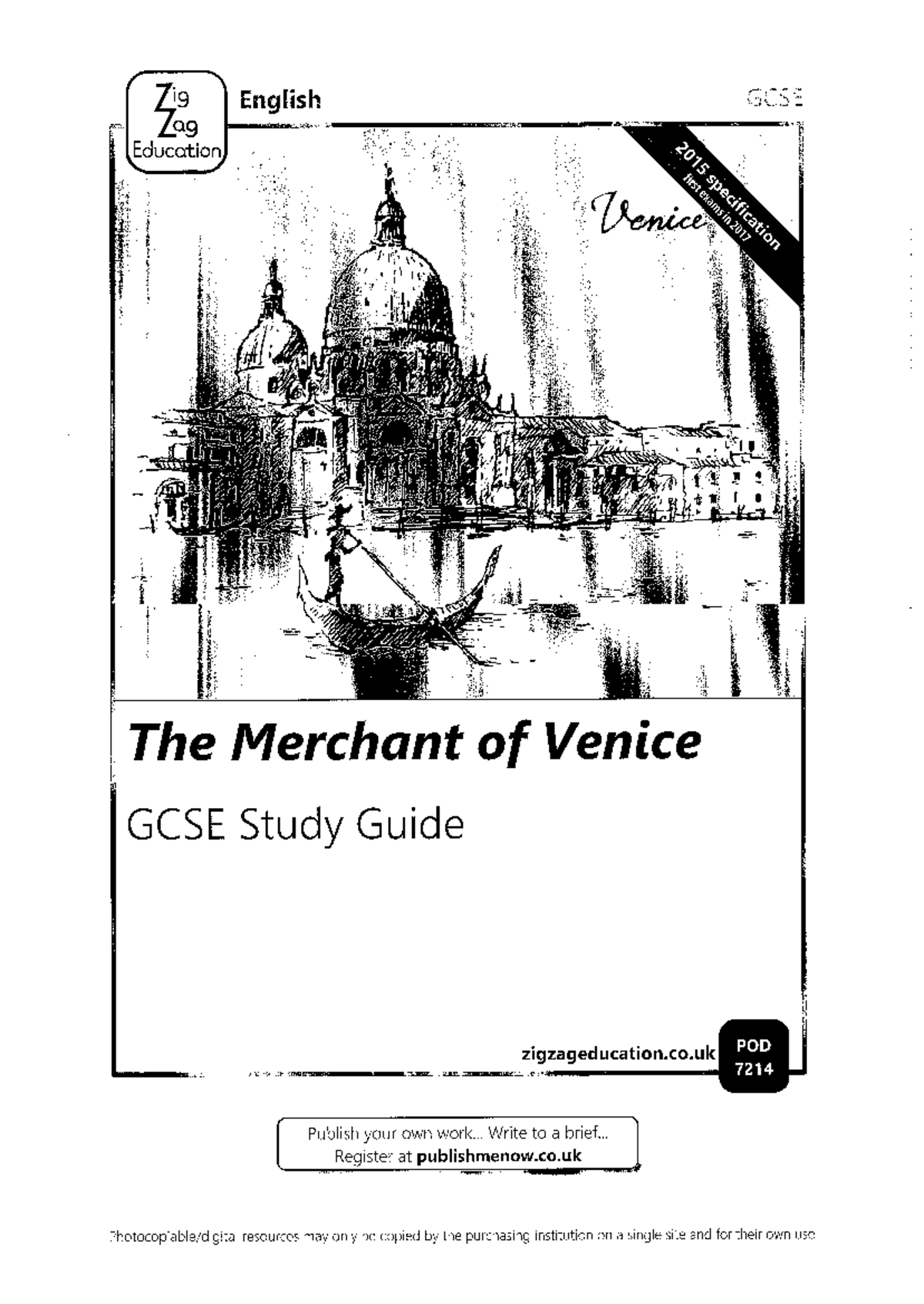 Merchant of Venice Study Guide - Q300 - Studocu