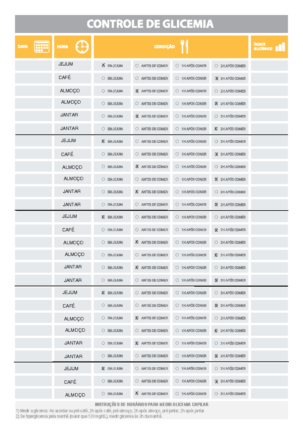 MAPA Glicêmico merged - mapa glicemico - Clínica Médica III ...