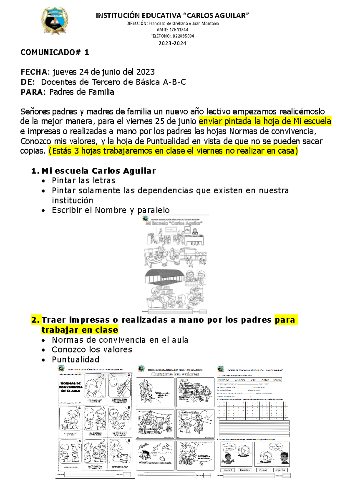 Tarea 1 - xsax - INSTITUCI”N EDUCATIVA “CARLOS AGUILAR” DIRECCI”N ...