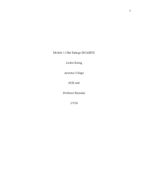 As a nurse - 1 Module 8 | ATI Nurse’s Touch: The Leader: Case 1 Lecksi ...