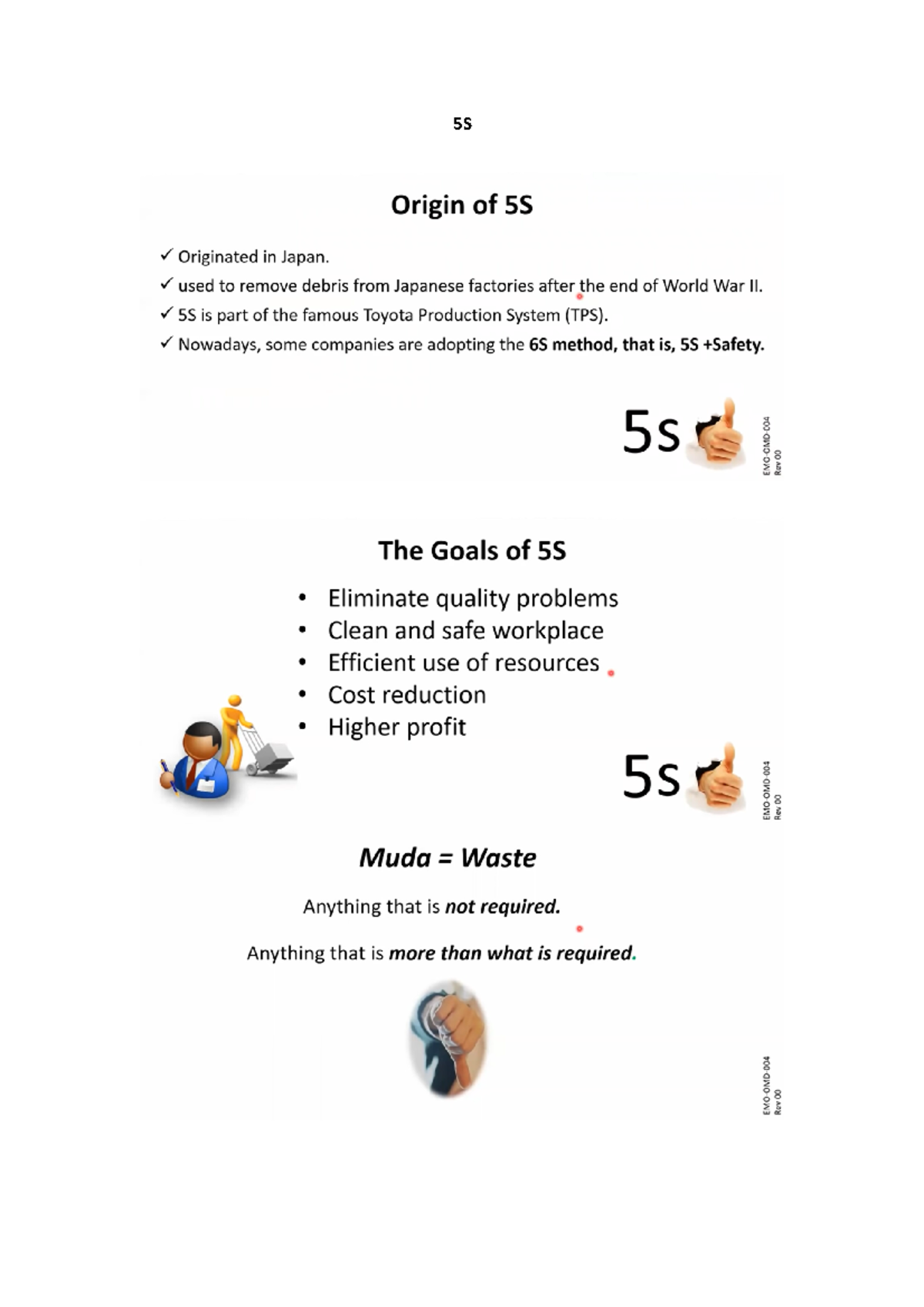 5S in workplace - management advisory service - 5S - Studocu