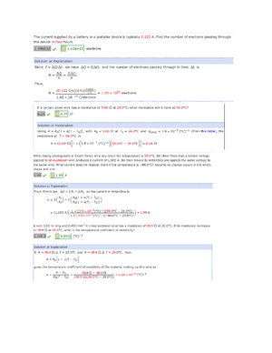 PHY101 Final practice - PHY 101 Final Exam Practice Recommended Use: Try to complete these - Studocu