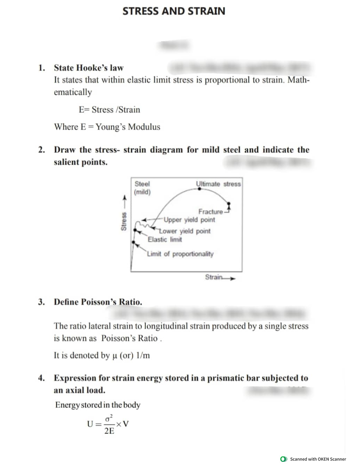 Stress -Strain( Practice Problems) - Structural Analysis-III - Studocu
