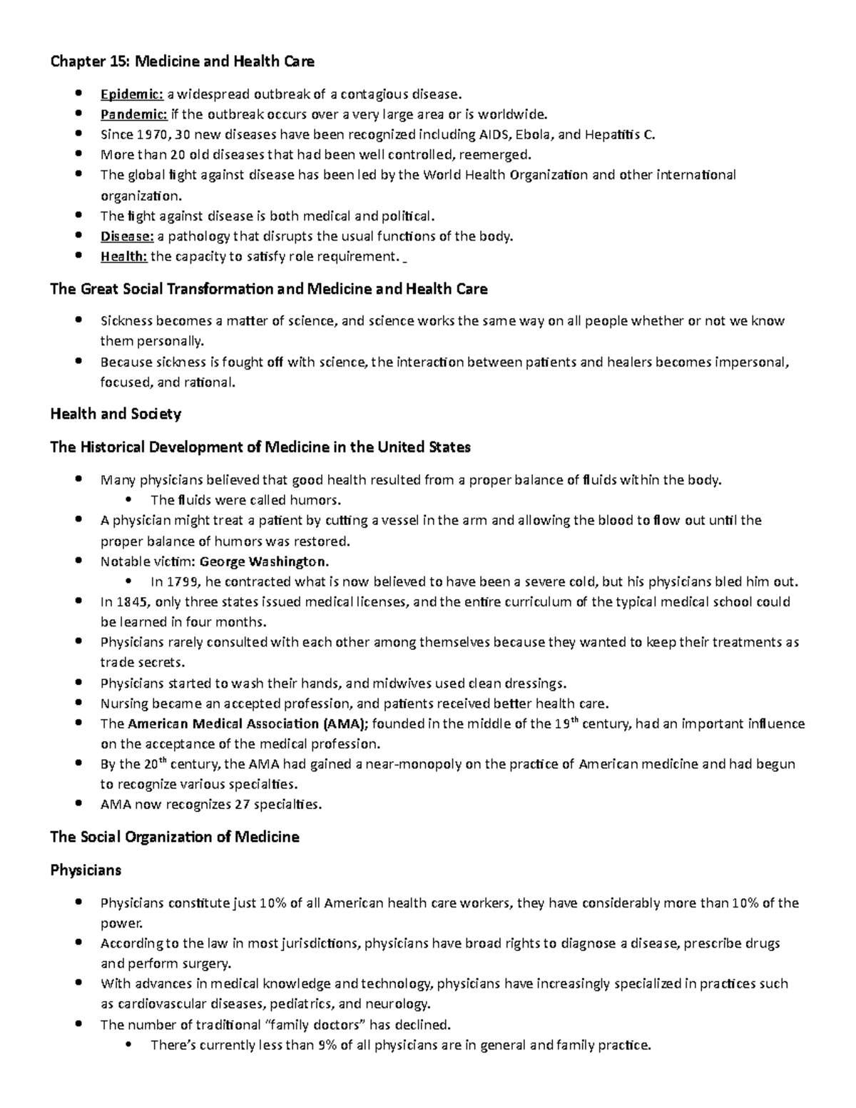 SOCL Chapter 15 - Intro to Sociology - Chapter 15: Medicine and Health ...