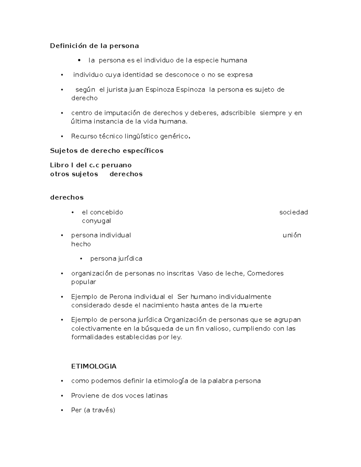 Definición de la persona - Definición de la persona la persona es el ...