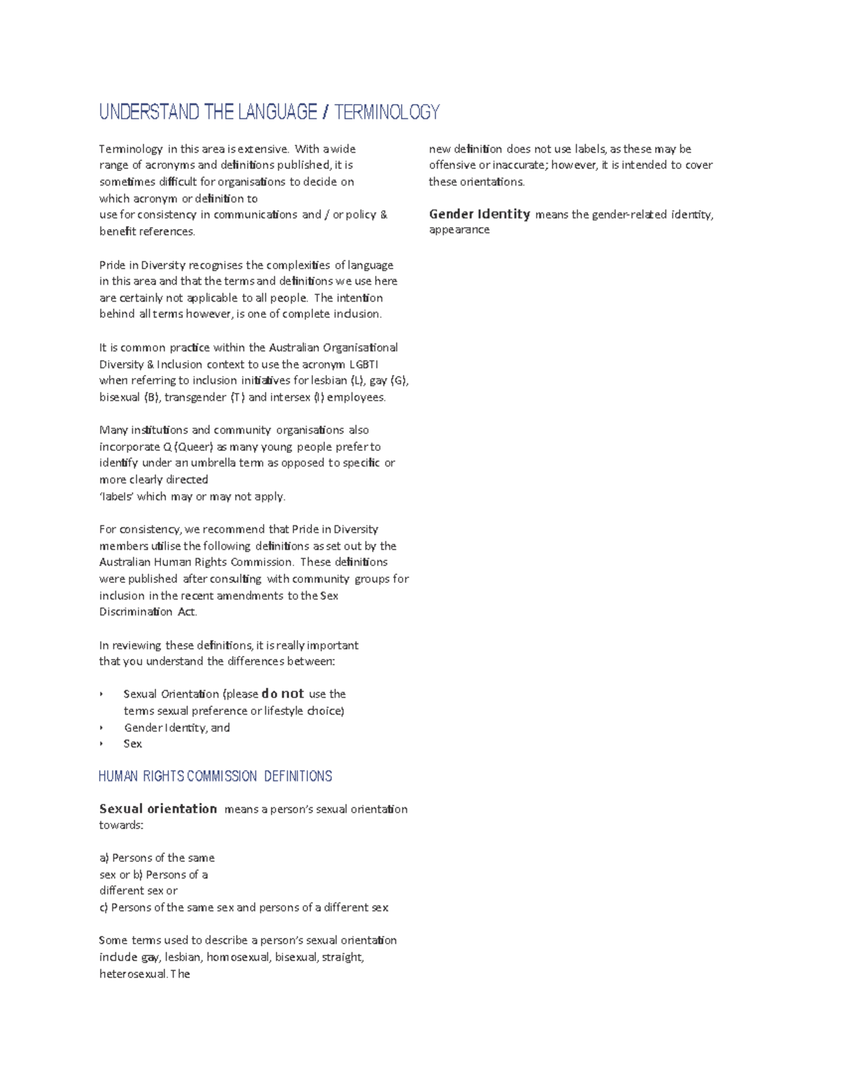 Understand THE Language - UNDERSTAND THE LANGUAGE / TERMINOLOGY ...