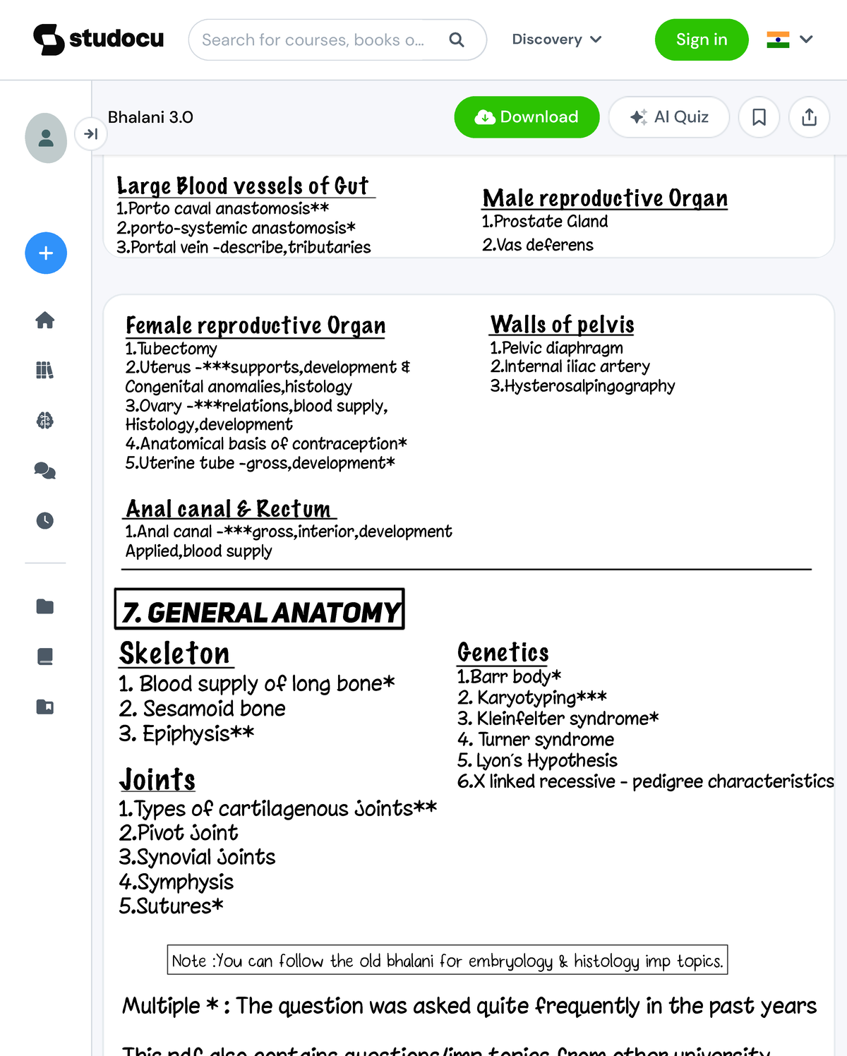 Bhalani 3.0 - Bhalani 3 Anatomy 1. Head Neck Face ####### Scalp, Temple ...