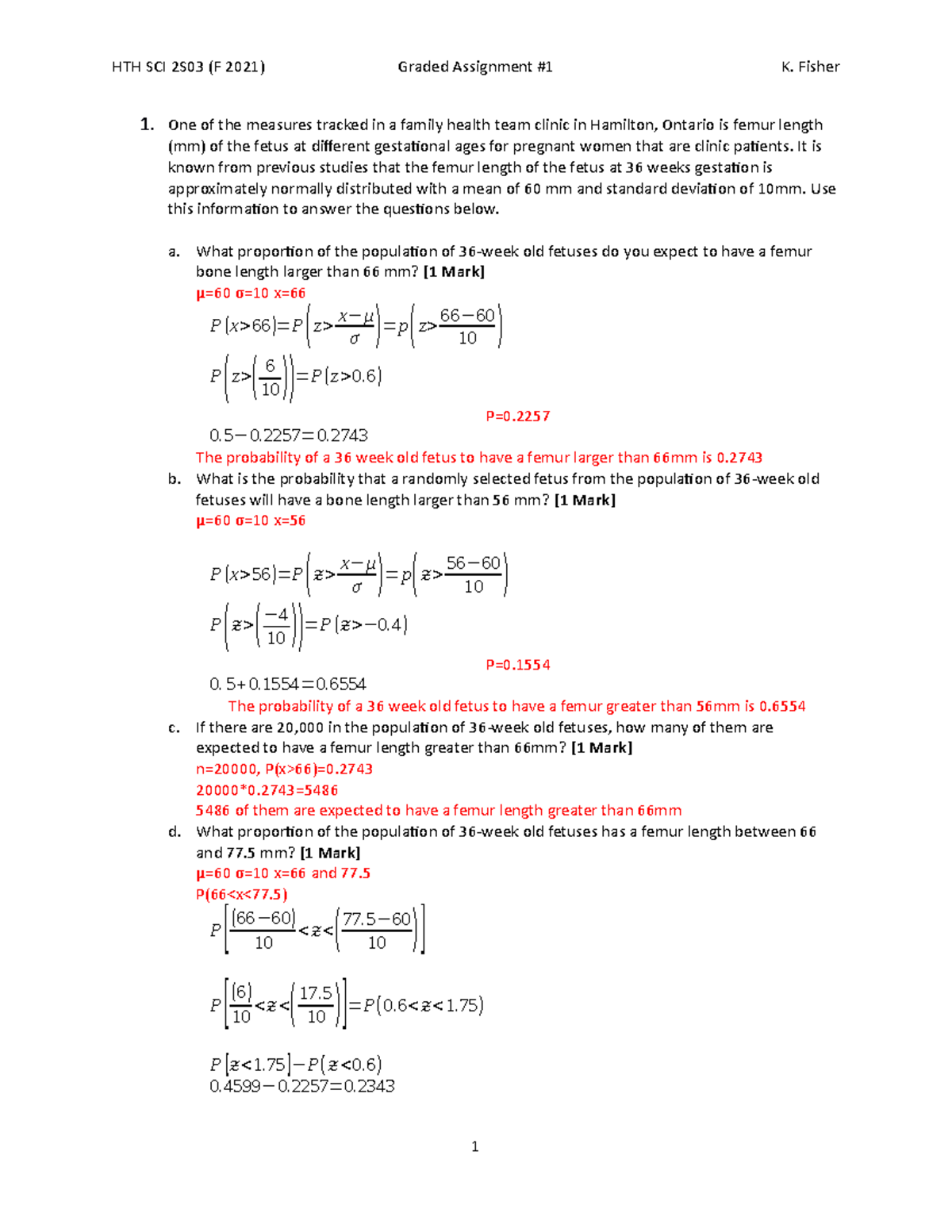 HTH SCI 2S03 Gr Assign 1 - Hth Sci 2S03 - McMaster - Studocu