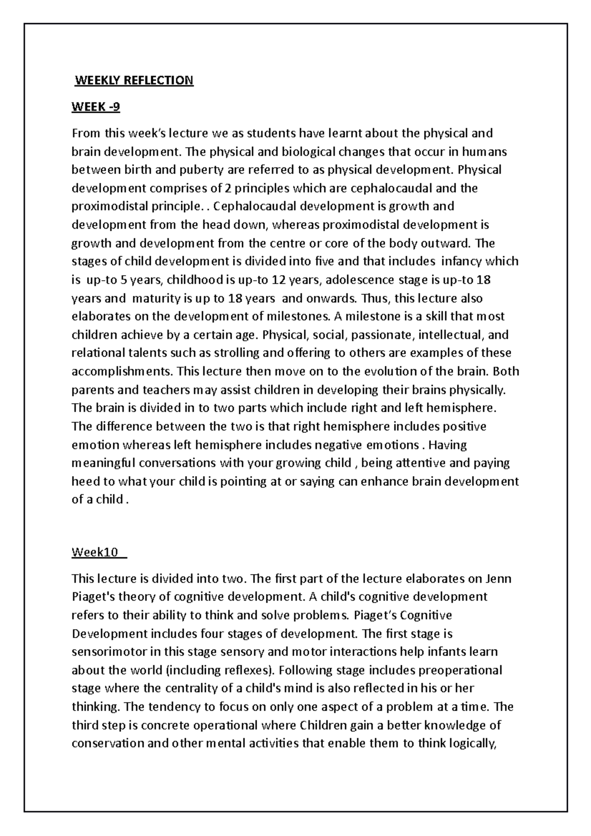 550 assignment DONE BY A STUDENT - WEEKLY REFLECTION WEEK - From this ...