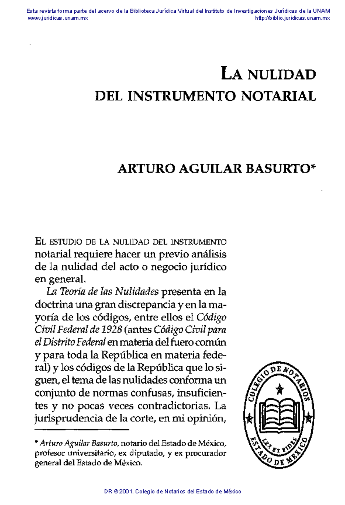 21615 19297 1 PB - dsadad - LA NULIDAD DEL INSTRUMENTO NOTARIAL ARTURO ...
