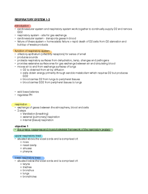 BIOS1170 semester 1 lecture summaries - Body Systems: Structure & Function BIOS MOD 1: - Studocu