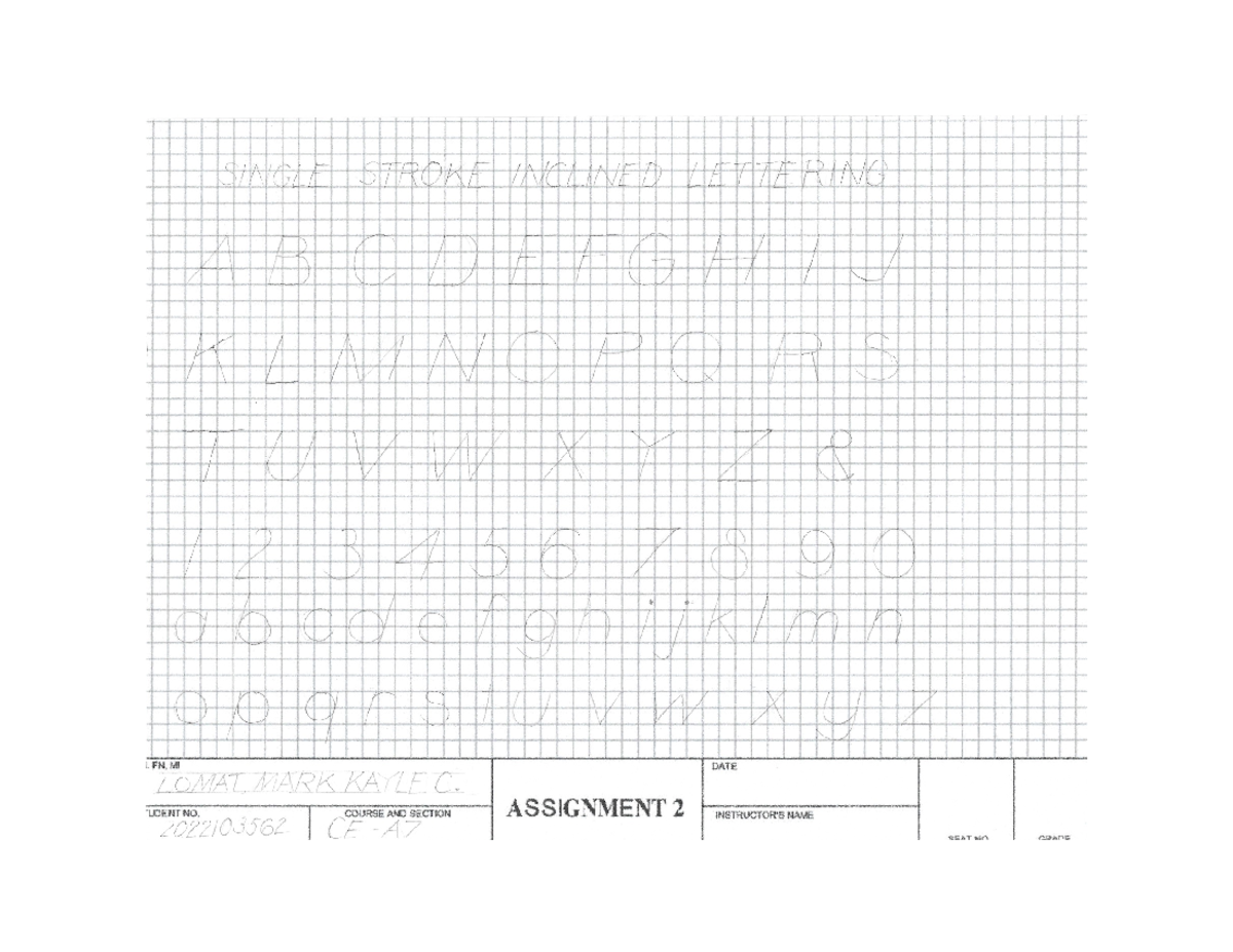 Engineer Lettering - Engineering Drawing and Plans - Studocu