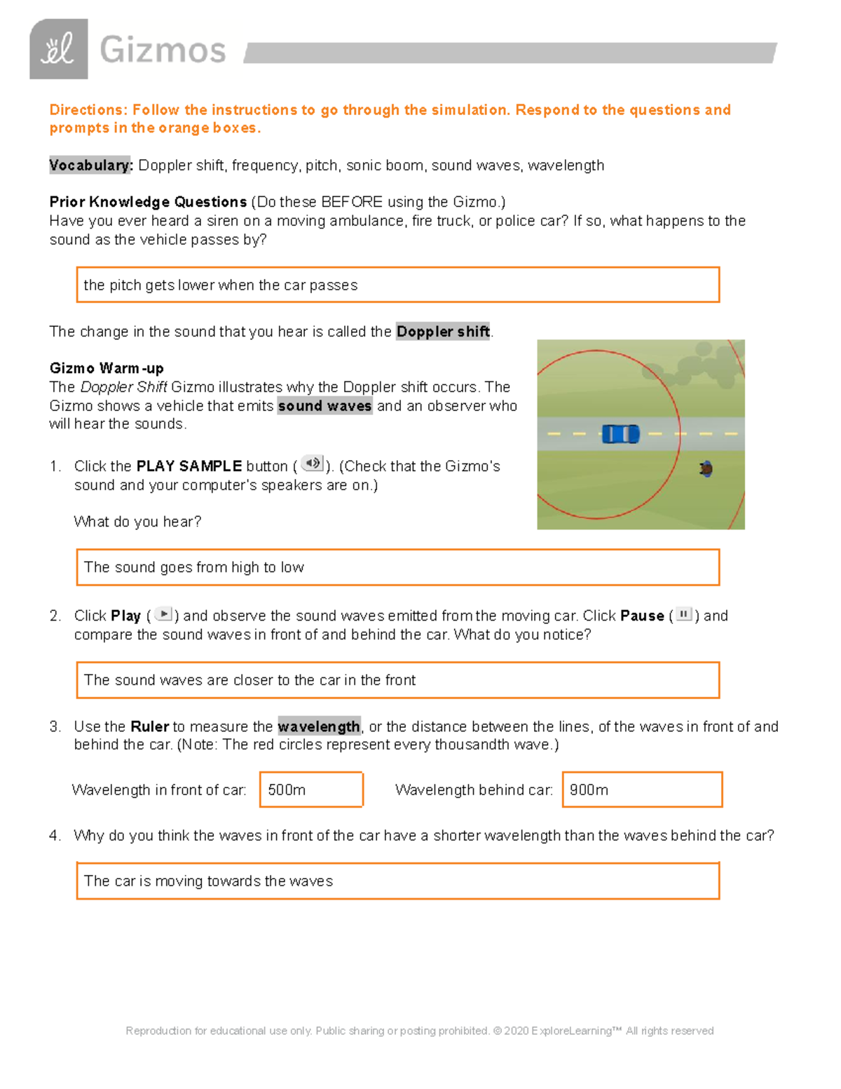 Copy of 5.5 Doppler Effect Student Sheet 2023 - Directions: Follow the ...