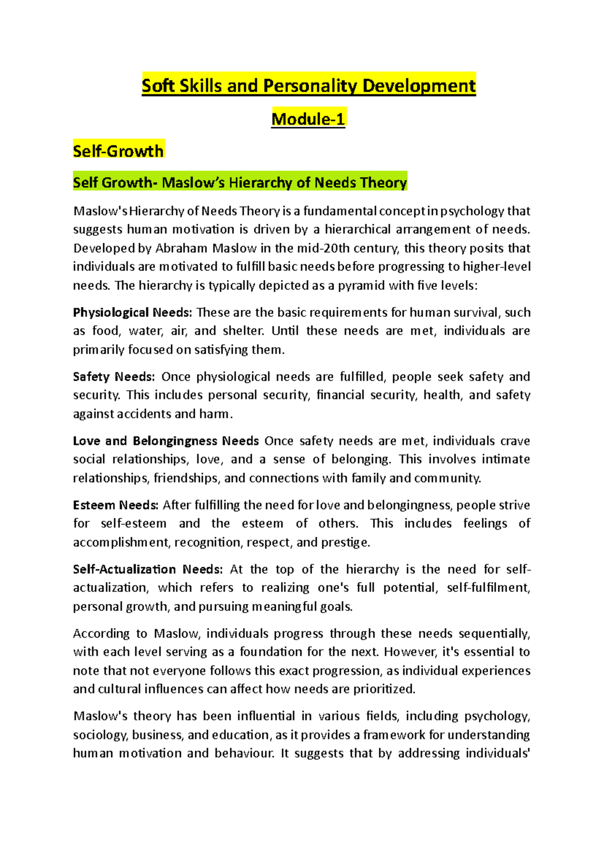 Deepa Soft Skills and Personality Development - Soft Skills and ...