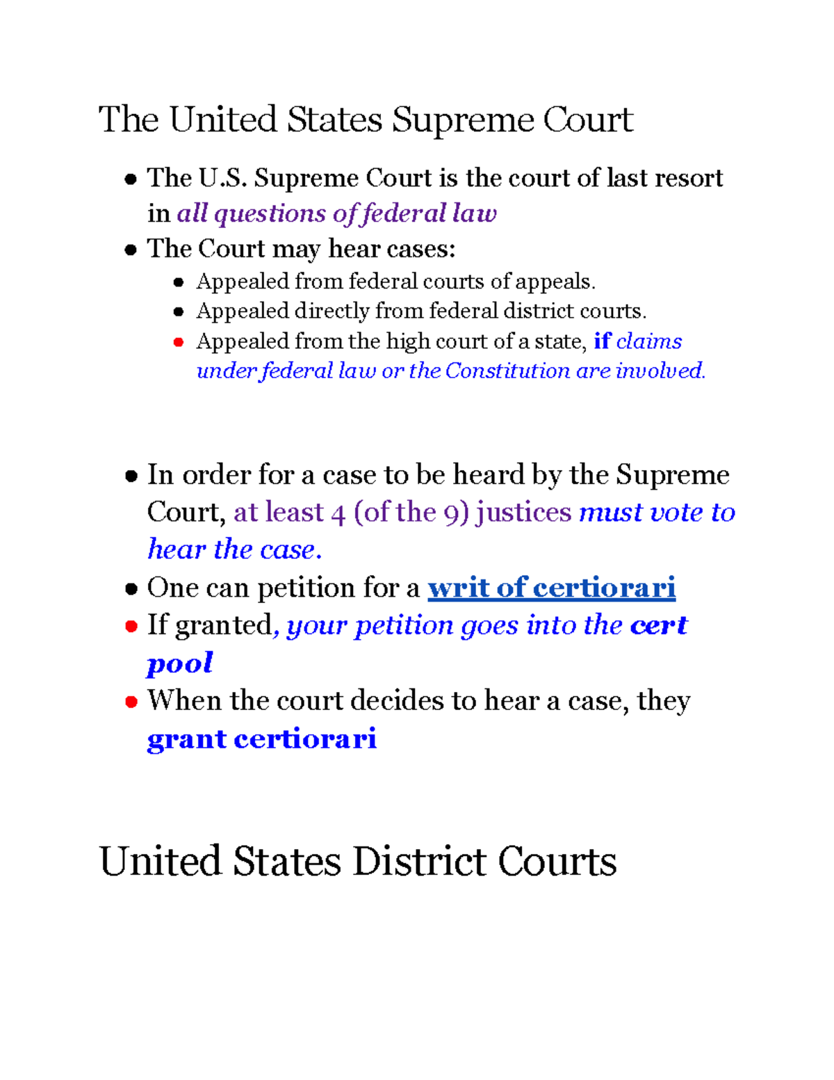 CRMJ Chapter 12 - Intro to Criminal Justice - The United States Supreme ...