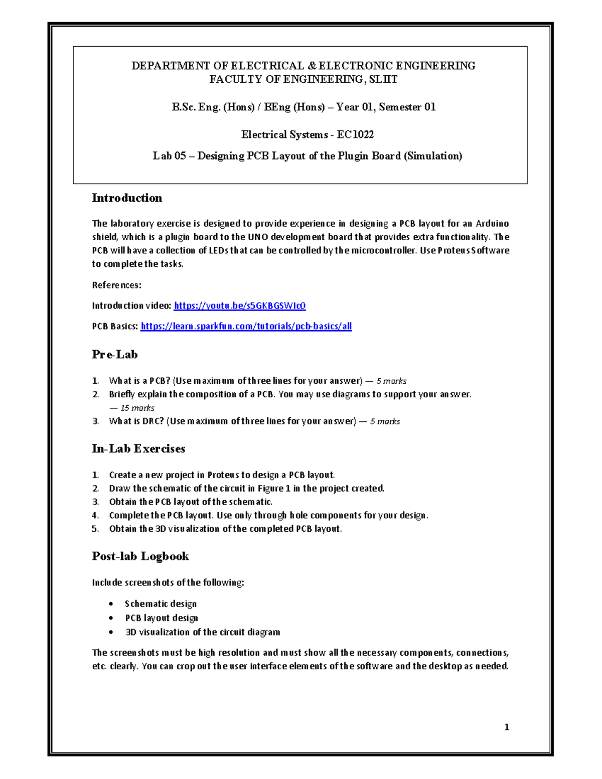 Ec1022 Lab5 Lab Sheet 1 Introduction The Laboratory Exercise Is Designed To Provide 