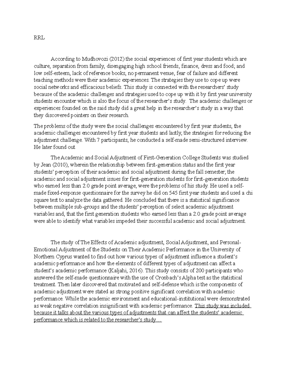 RRL - RRL for research - Social Science - Studocu