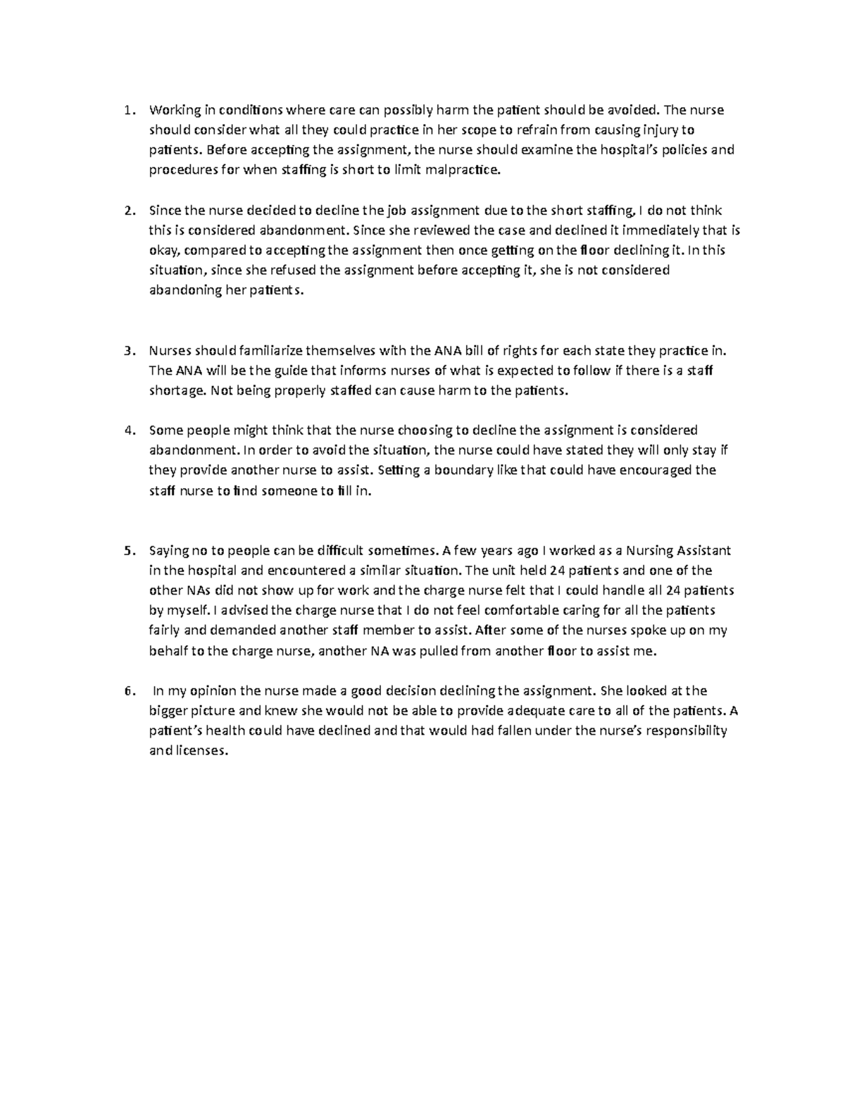 Full-Spectrum Nursing Model - Working in conditions where care can ...