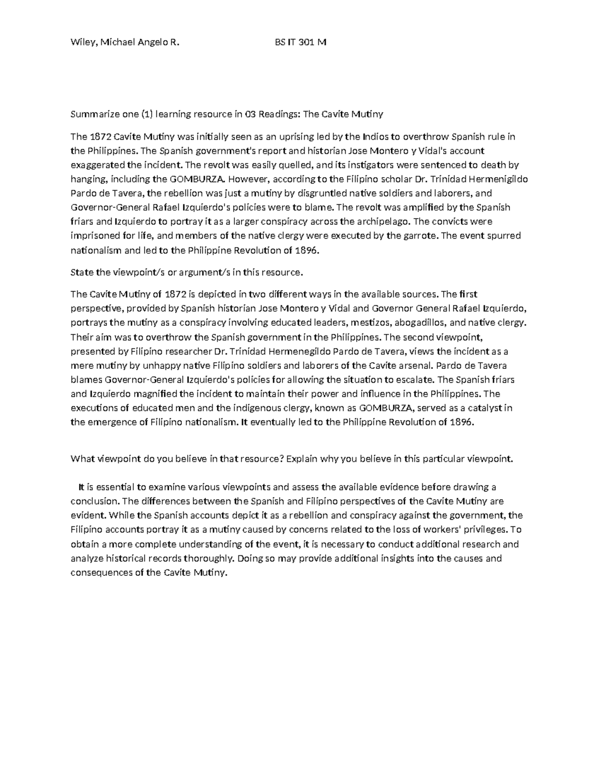 03 Activity 1 - sadasdas - Wiley, Michael Angelo R. BS IT 301 M ...