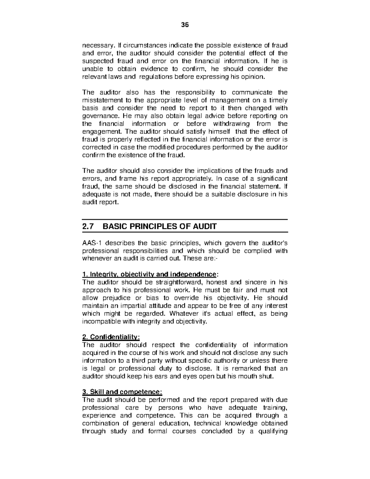Basic Principles OF Audit - 36 necessary. If circumstances indicate the ...