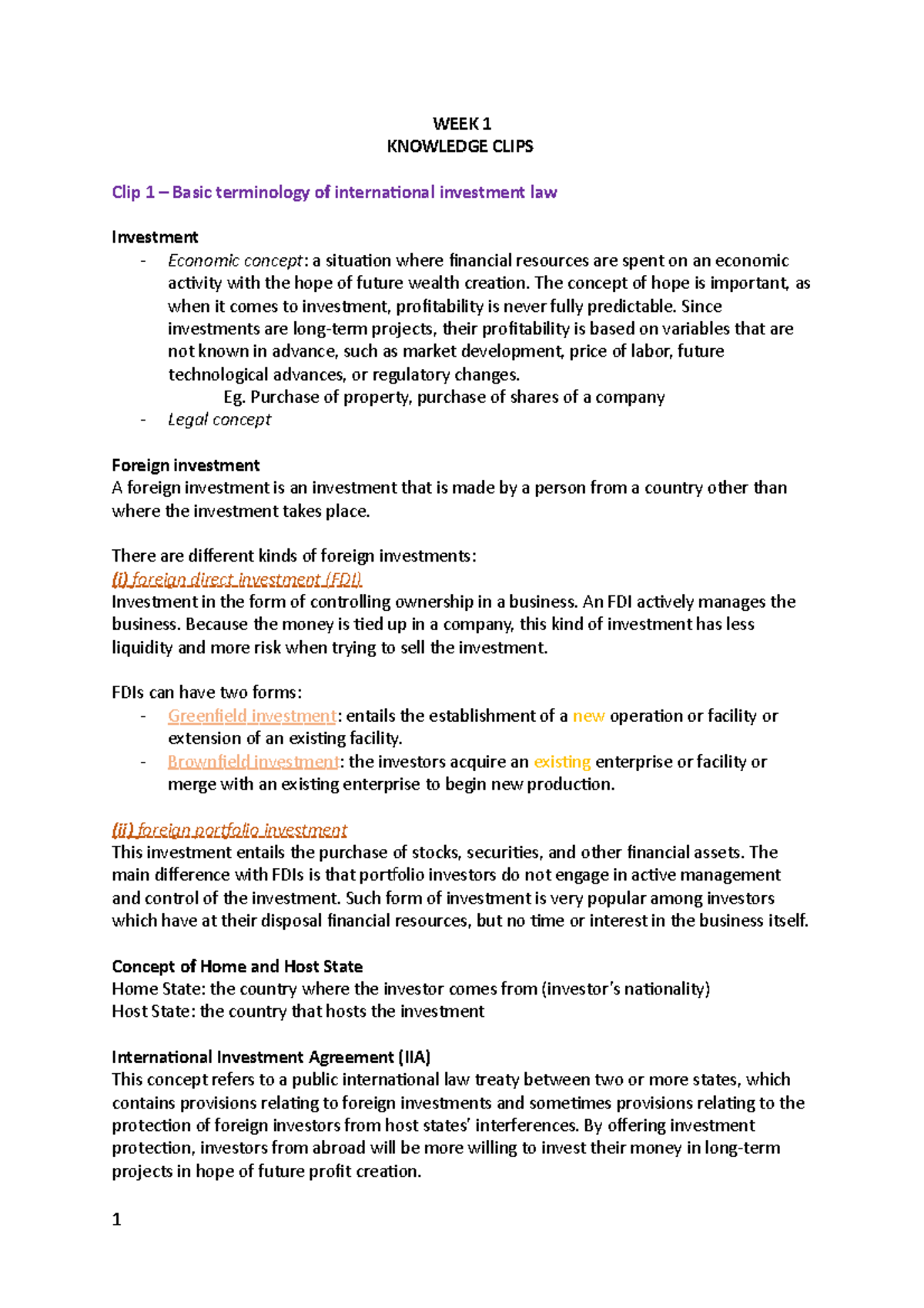 Week 1 Knowledge Clips - WEEK 1 KNOWLEDGE CLIPS Clip 1 – Basic ...