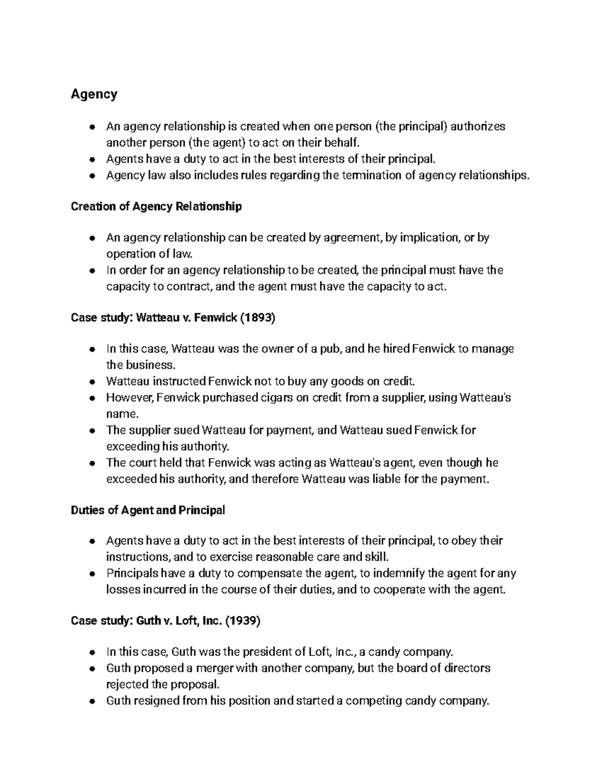 Agency notes - A large breakdown of agencies and real world examples ...