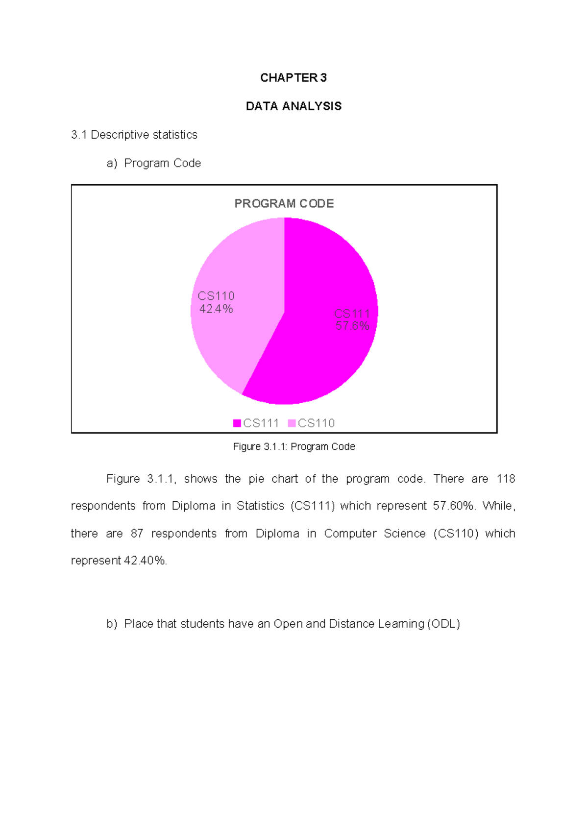 STA Chapter 3 - notes - CHAPTER 3 DATA ANALYSIS 3 Descriptive ...