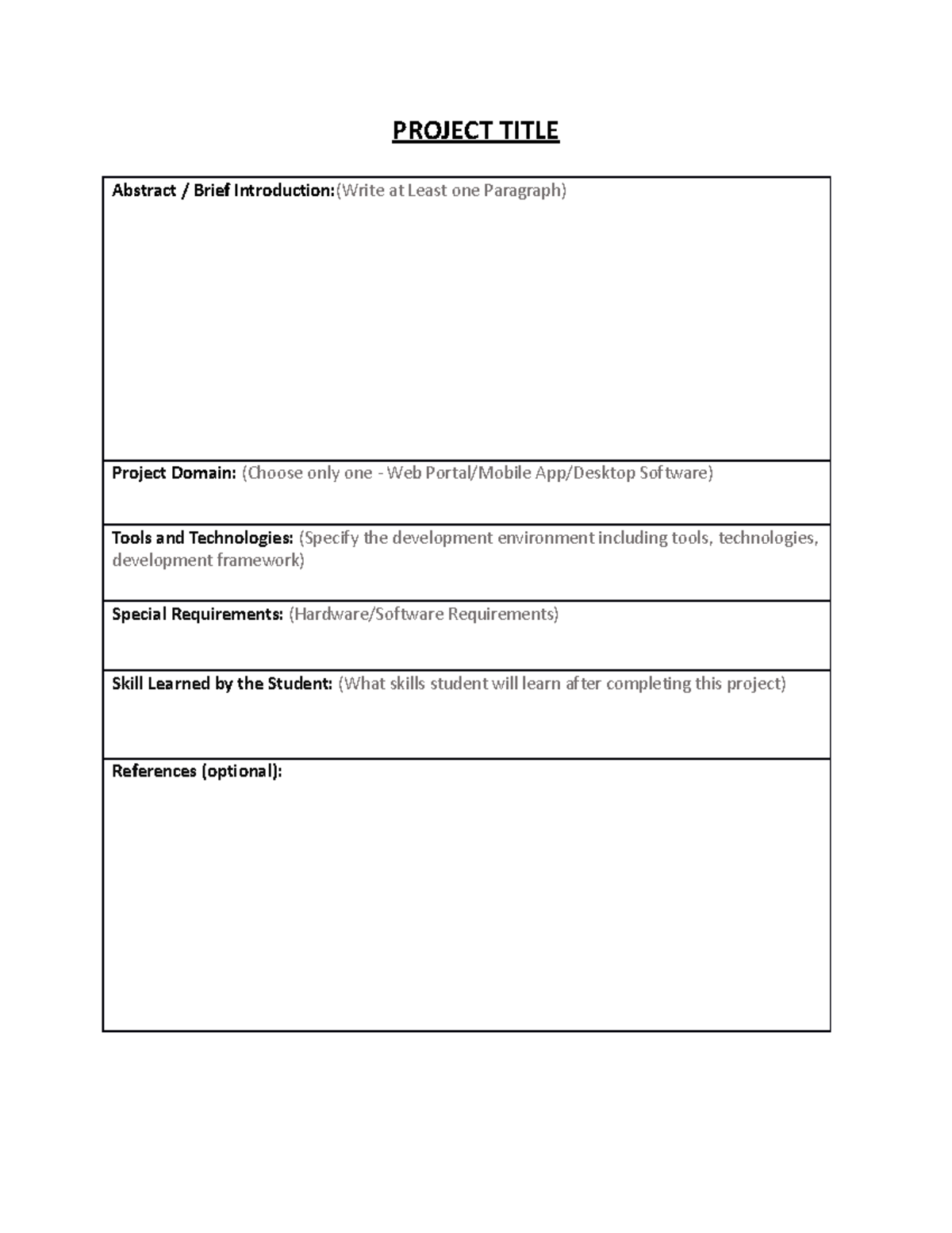ML - Software Project Management - PROJECT TITLE Abstract / Brief ...
