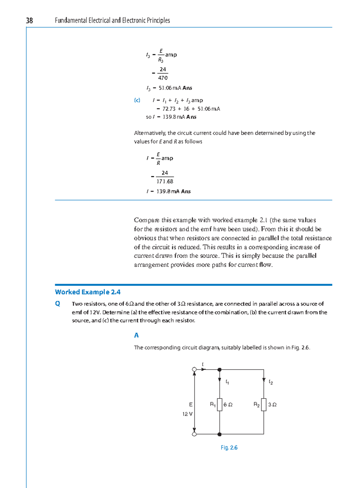 Abc-6 - VJfnajfnjlanljn - 38 Fundamental Electrical and Electronic Principles I 3 3 E R amp 24 ...