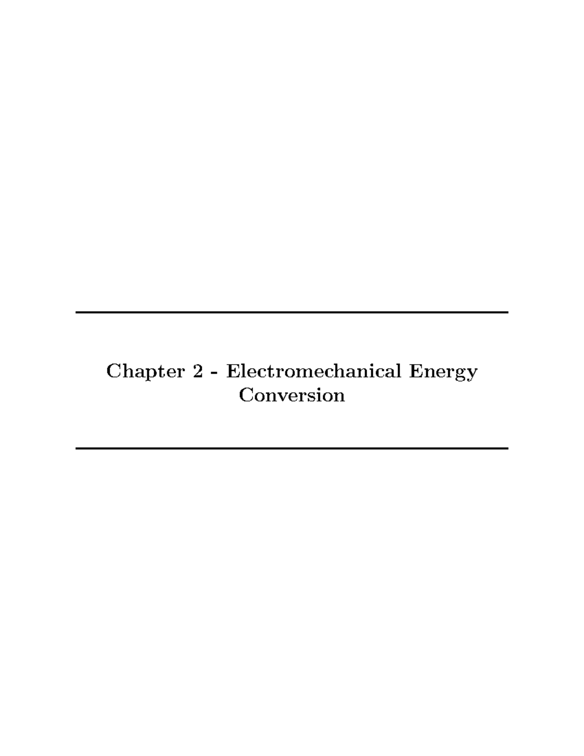 Electromechanical Automation Chapter 2 - Chapter 2 - Electromechanical ...