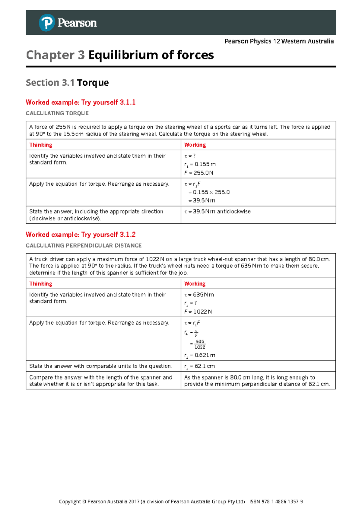 Pp12w ch03 fws - worked soluton - Chapter 3 Equilibrium of forces ...